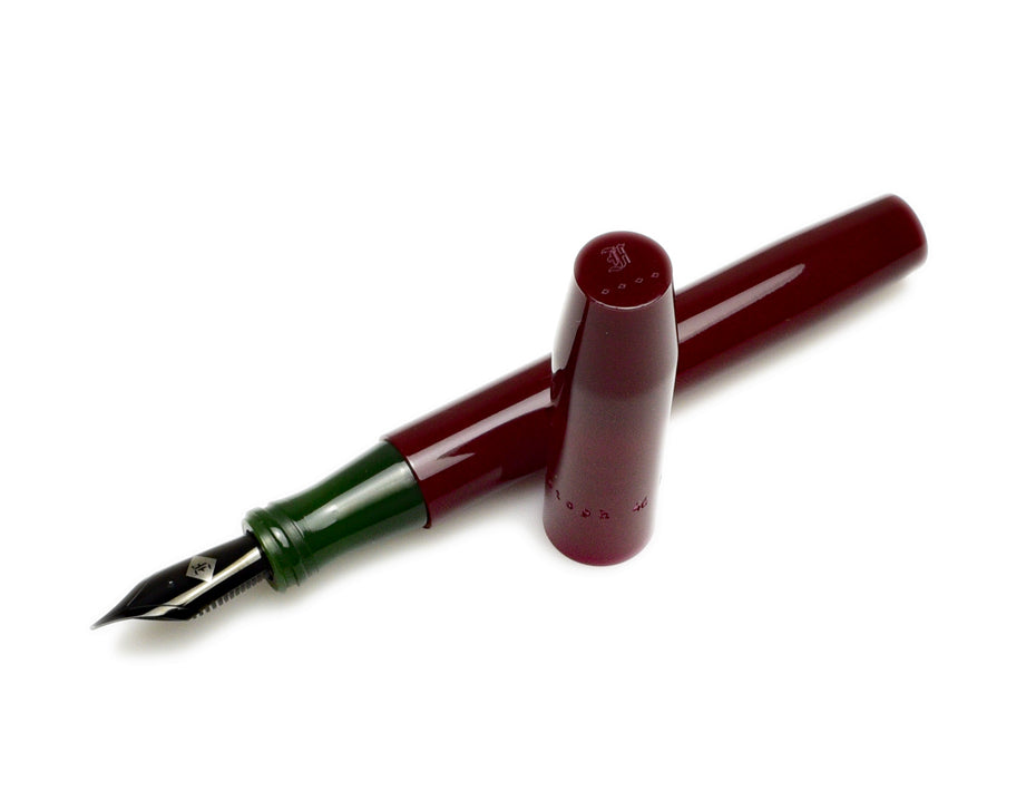 Model 46 Fountain Pen - Sweet Maroon & Vintage Green – Franklin-Christoph
