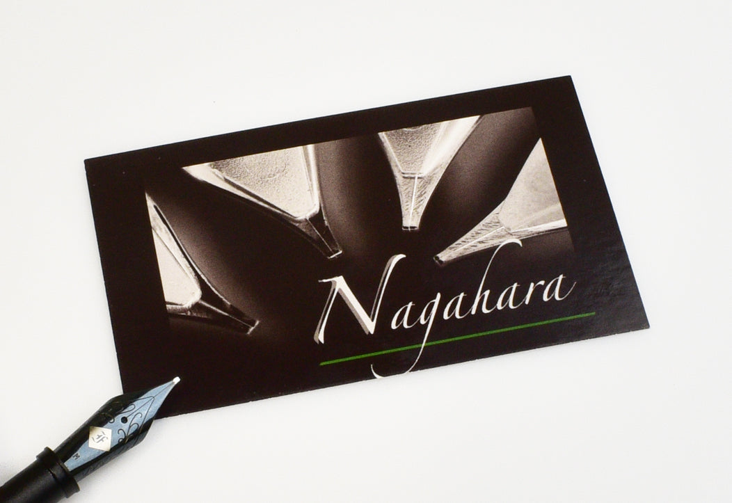 Nagahara #6 Nib Unit - Black Coated - Medium C. Italic – Franklin-Christoph